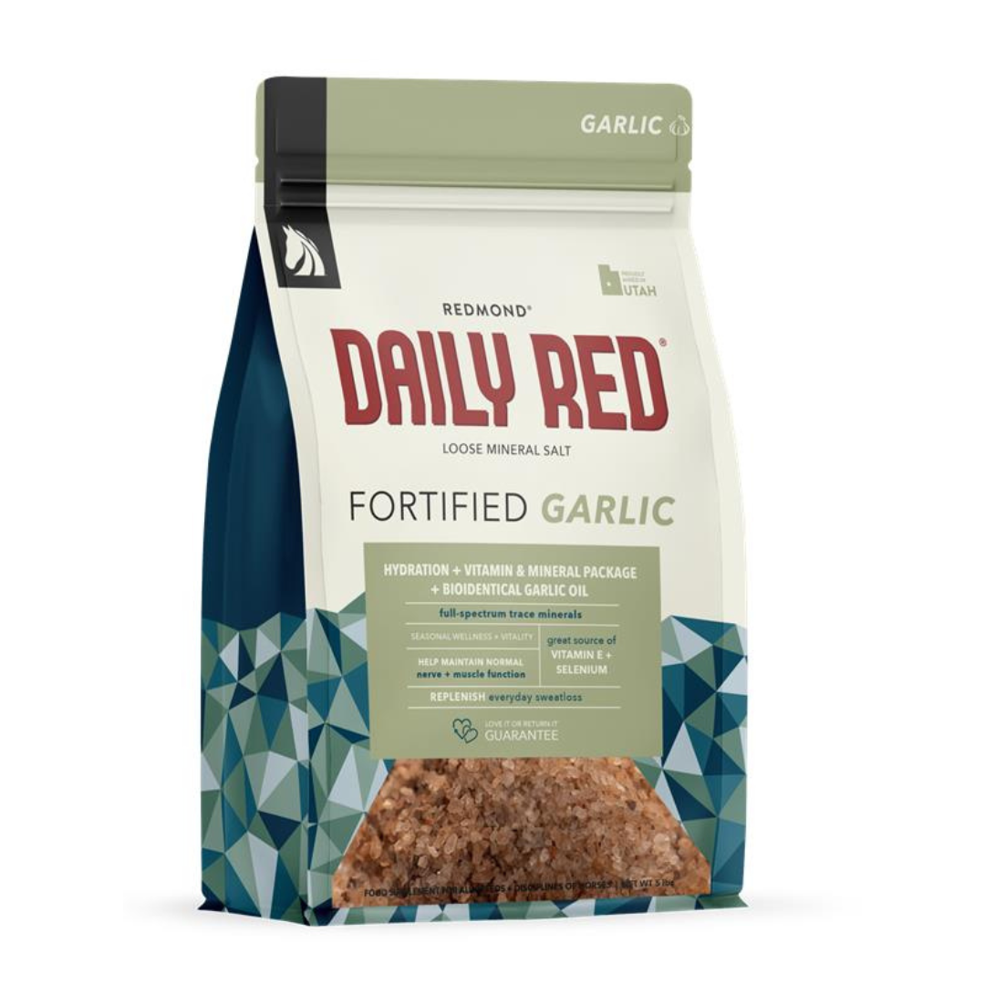 Daily Red® Fortified Garlic - Horse Vitamin & Mineral Supplement ...